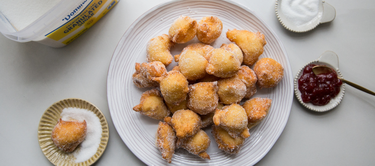 Greek Yogurt Donut Poppers | Domino® Sugar